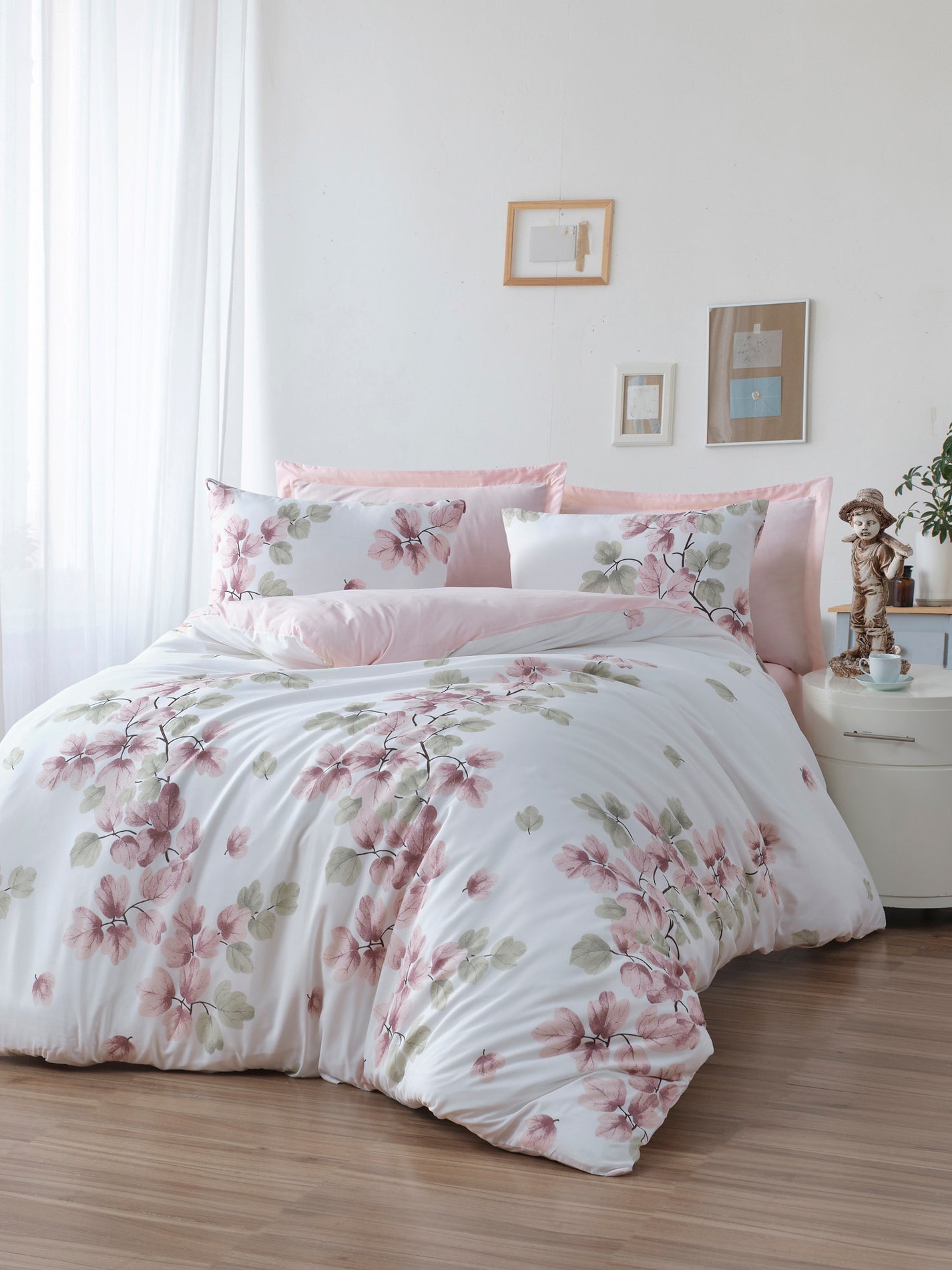 Spring Çift Kişilik Beyaz - Nevresim Takımı - 030230 – Mamans Home
